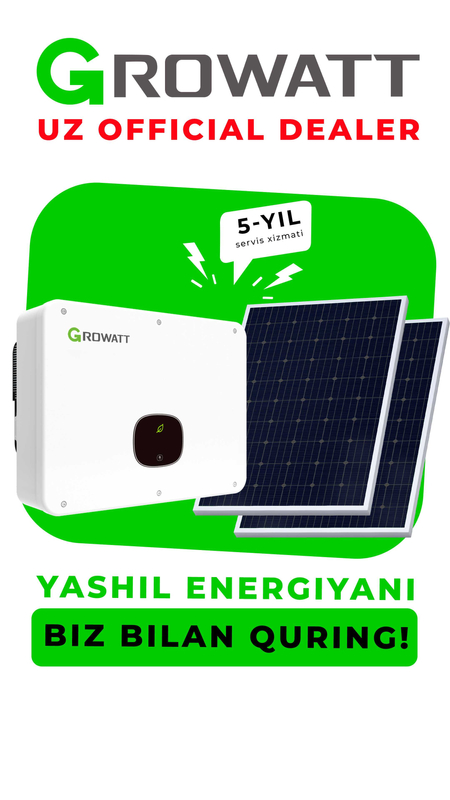 Quyosh panel | Solar panel | Inverter | Growatt | Panel