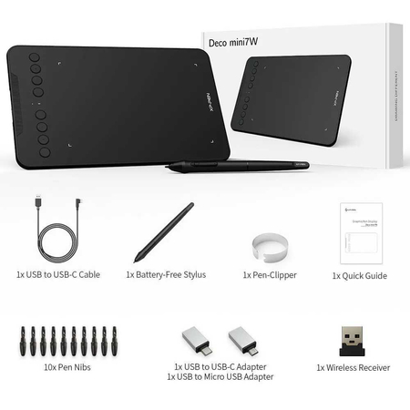 Графический планшет XP-PEN Deco Mini 7W Официальный магазин