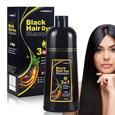 Black hair shampoo - ayollar va erkaklar uchun maxsus