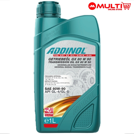 Addinol SAE 80w90 API GL-4, GL-5 Трансмиссионное Масло 1л