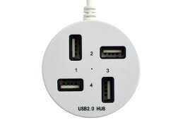 USB Hub на 4 USB P-1703 2,0 60cm White, Black
