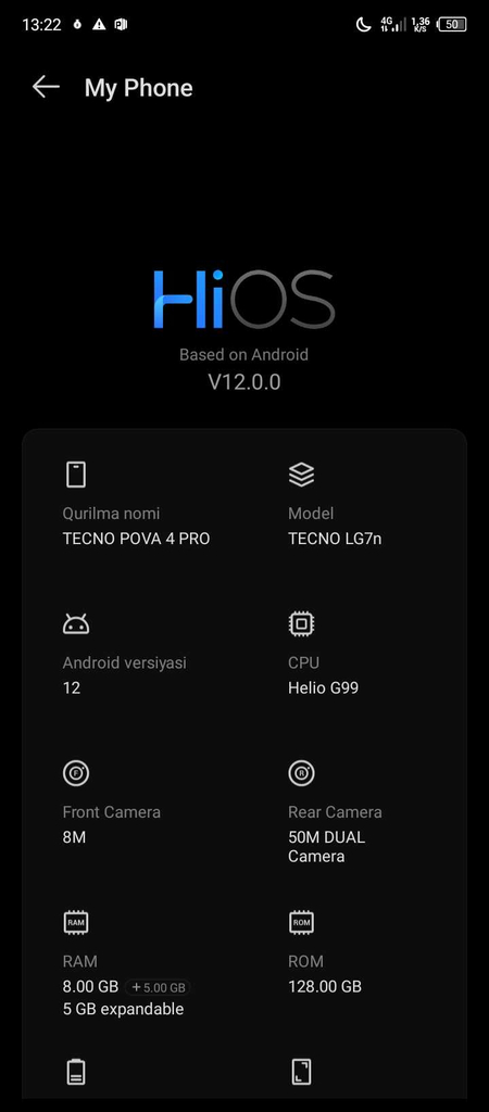 Tecno pova 4 ( igravoy telefon )