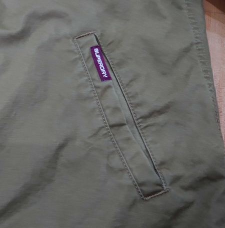 Куртка Superdry Rookie хаки военного типа, 100% хлопок, размер M/L