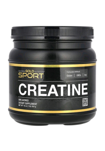 California Gold Nutrition Sport, моногидрат креатина, без добавок, 454
