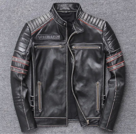 Кожаная куртка “UrbanBaron” из США Оригинал XL