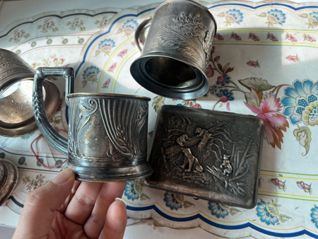 Подстаканники. Портсигар