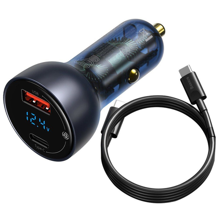 Автомобильная зарядка Baseus Digital DisplayDual Quick Charger Car 65W