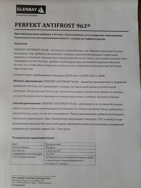 добавки для бетона