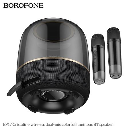 Караоке Колонка Borofone BP17 с 2 микрафоном AURA