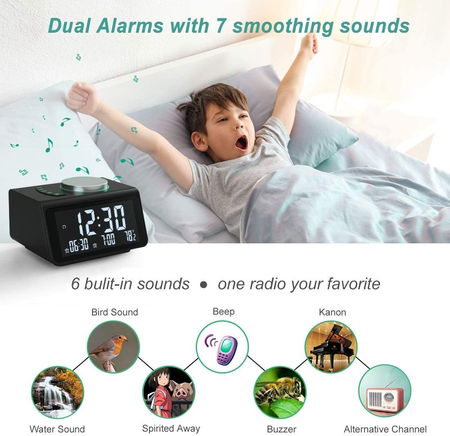 Часы будильник + Радио Small Digital Alarm Clock Radio