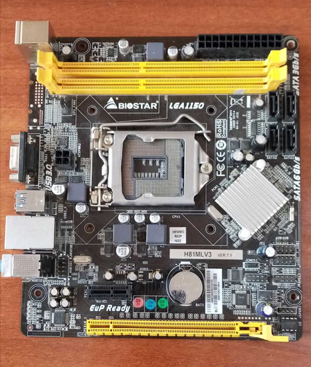 Комплект процессор G3260+материнская плата Biostar H-81 MLV3 ver: 7.1