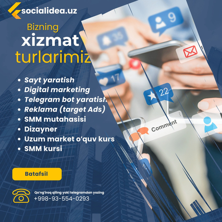 Nakrutka xizmati jonli va zararsiz arzon keysla bor