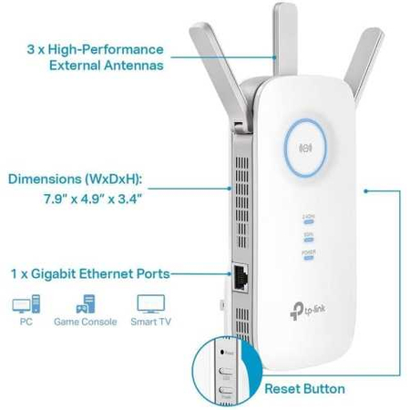 Tp-Link RE550 три антенны в одном усилители.