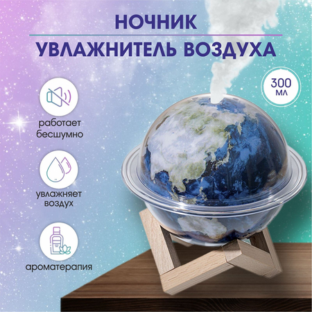 Планетарный ночник-увлажнитель usb аромалампа
