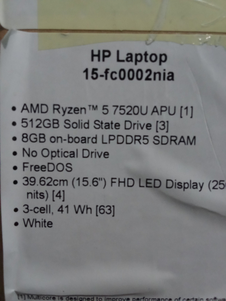 Notebook Ryzen 5 HP