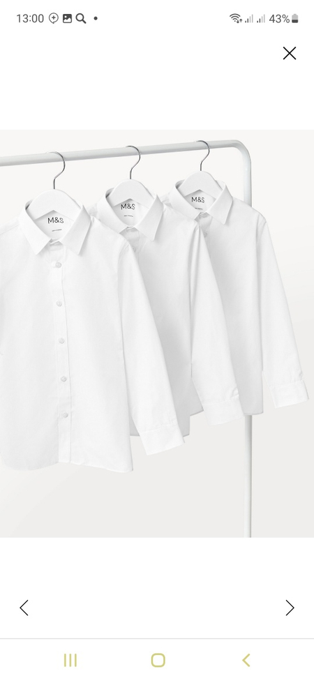 Школьные Рубашка Marks & Spencer