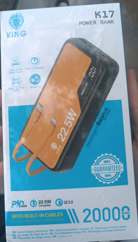Power bank King бытрая зарядка