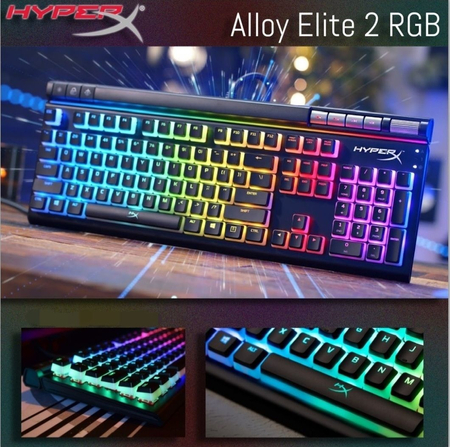 СКИДКА! Hyperx ALLOY ELITE 2/свитчи Hyperx Red Механическая Клавиатура
