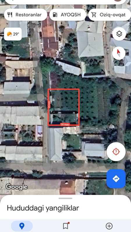Nazarbekda yer sotiladi 5 sotix