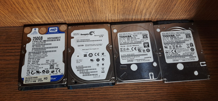 Нерабочие HDD SATA (для ноутбука) и PATA (компьютерный)