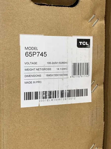 TCL 65 C745 Qled 4K Ultra  SmartTV доставка бесплатно