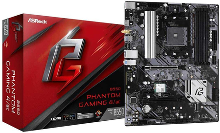 ASRock Материнская плата B550 PHANTOM GAMING 4