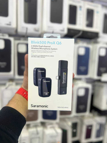 Беспроводной двойной петличный микрофон SARAMONIC BLINK500 PROX Q6