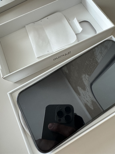 iPhone 15 pro max 100% batareya ideal , Natural titanium