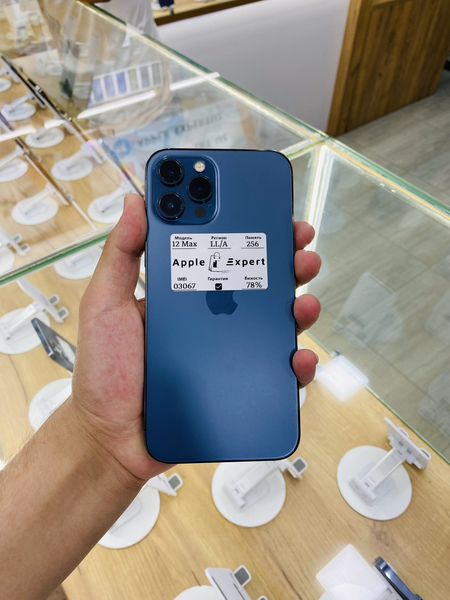 Rasrochka va Naht! 12 pro Max 256gb LL/A 78% Blue Apple Expert