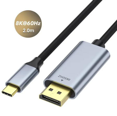 Type-C-DisplayPort кабель 2 м.