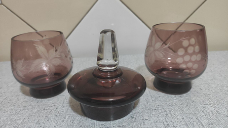 Крышка для графина и стаканы