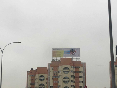 Реклама на брендмауэрах в Узбекистане
