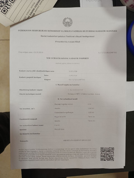 Toshkent viloyat orta chirchiq tumani 12 sotik yer sotiladi