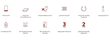 Котел Лемакс Премиум N с открытой камерой сгорания мощностью 25 кВт