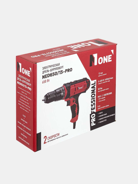 NED650/13-PRO
Дрель ударная электрическая NUMBER ONE NED 650/13-PRO
