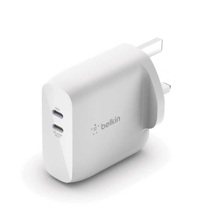 Зарядное устройство Belkin Dual USB-C GaN Wall Charger 63W