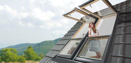 Балкон окно, мансардное окно FAKRO chodirdagi balkon oynasi  94x225