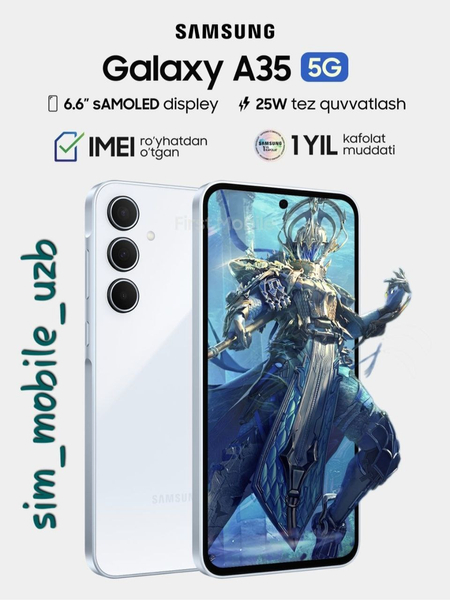 Samsung Galaxy A35 5G 2024 New Super Skidka+Garantiya+Dastavka