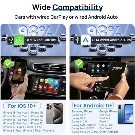 Carlinkit 2air (5.0) беспроводной адаптер Apple CarPlay / Android Auto