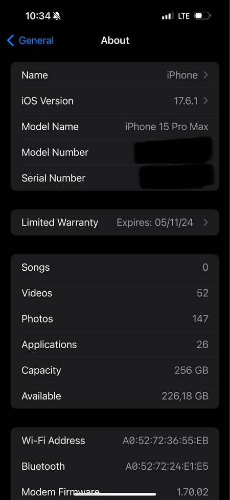 Apple iPhone 15 Pro Max 256gb Black Titanium