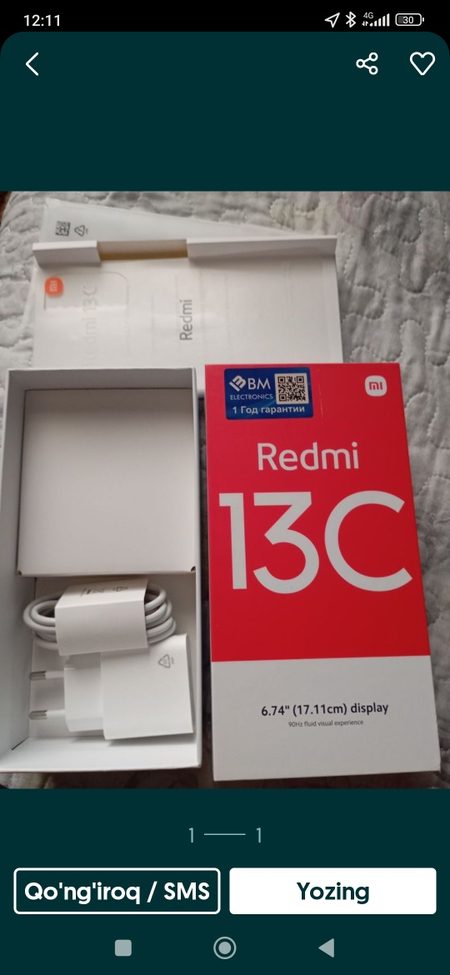 redmi 13c sotiladi yengidi turipti