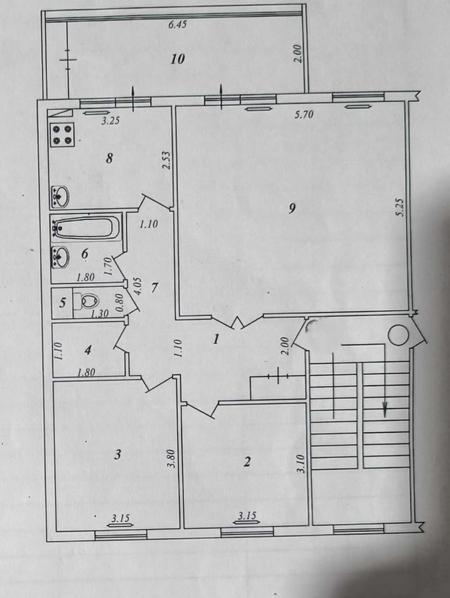Продается квартира паркентский чизельный 4/3/4 улучшенка 90м²