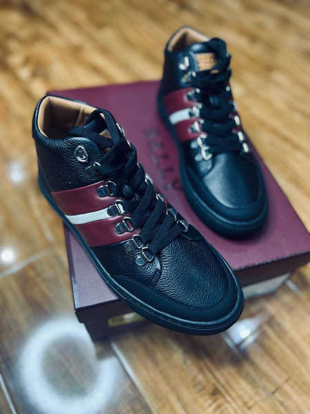 Bally  мужские кожаные high-top кеды
