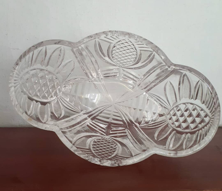 Шикарная, хрустальная, ваза.