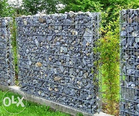 Изготовим  габионы из оцинкованной сетки наполненной камнями
