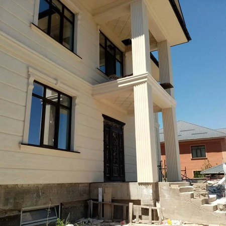 Travertin fasad ishlarini qilamiz