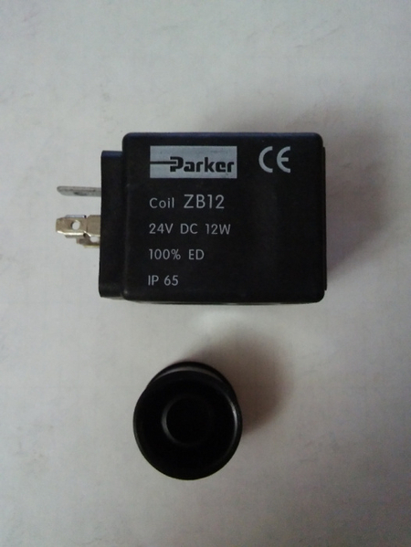 Катушка электромагнитная Parker ZB12 24VDC 12VA ø14мм италия