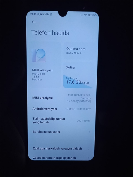 Redmi note 7    ..