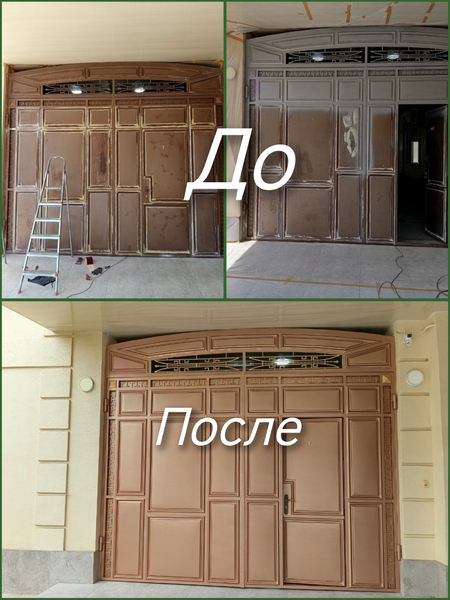 Покраска ворот ремонт
