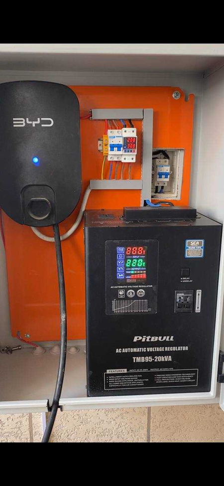 Elektromobil zaryadka ustanovka | Зарядная станция установка E-24